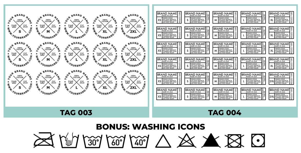 4 Free Tagless Label Templates!